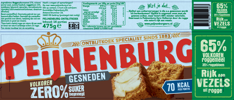 Peijnenburg test volkoren-etiket