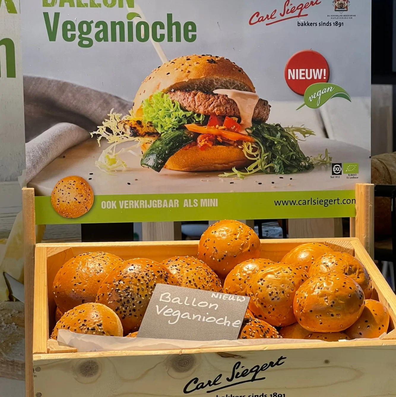 Lekkerste Burger ligt op een Ballon Brioche van Carl Siegert